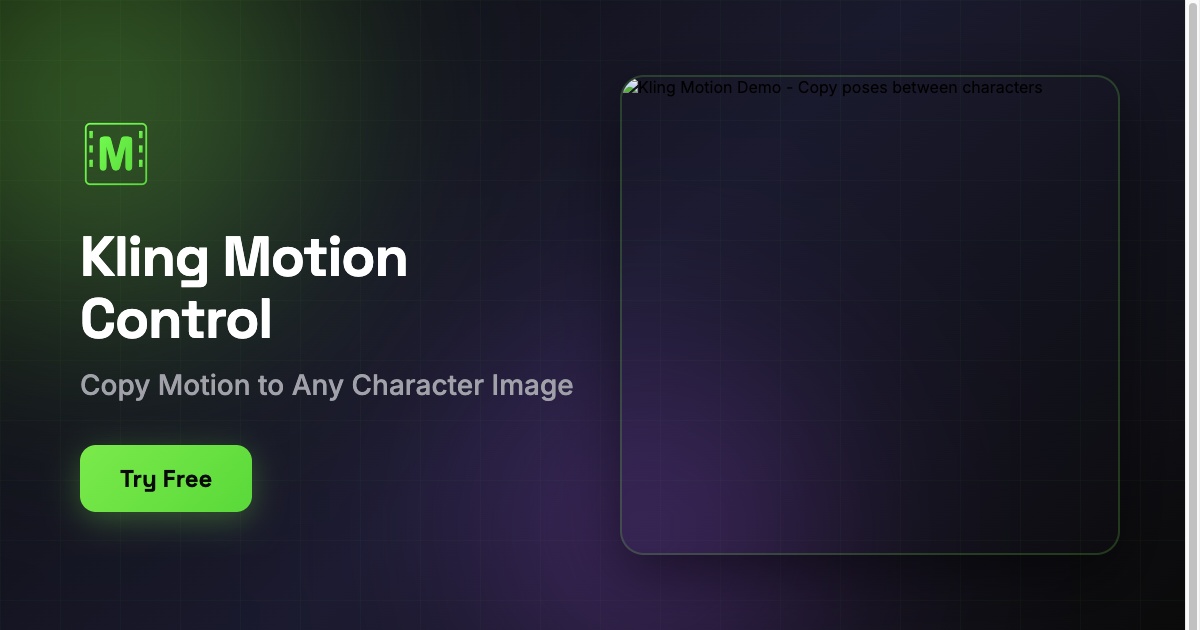 Kling Motion Control | Copy Motion to Any Character Image